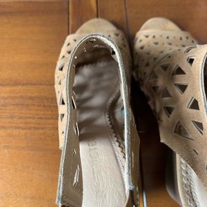 Restricted | Shoes | Brown Suede Wedge Heels Size 9 Brand Restricted ...